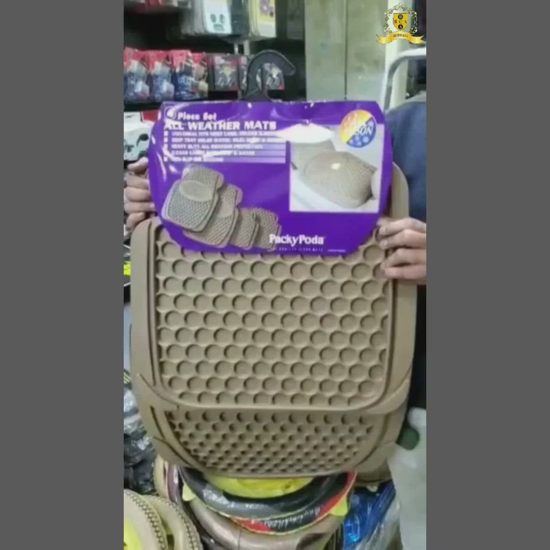 Packy Poda All Weather Rubber Mats – 4pcs (Made in Taiwan)